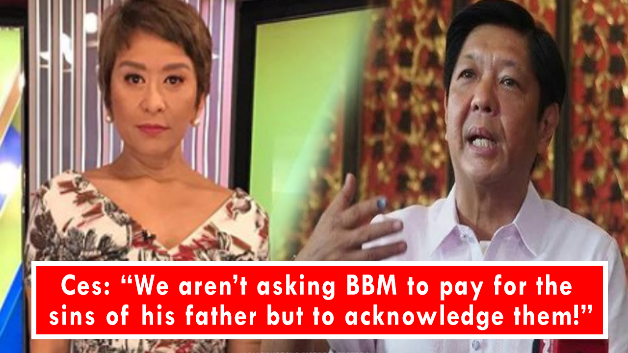 Ces Drilon Insists Bongbong Marcos Should “Acknowledge” Father’s Sins