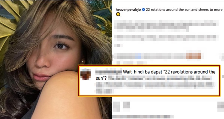 Heaven Peralejo ’22 rotations around the sun’ Caption Goes Viral