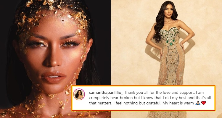 Samantha Panlilio "Heartbroken but Grateful" Over Early Exit In Pageant