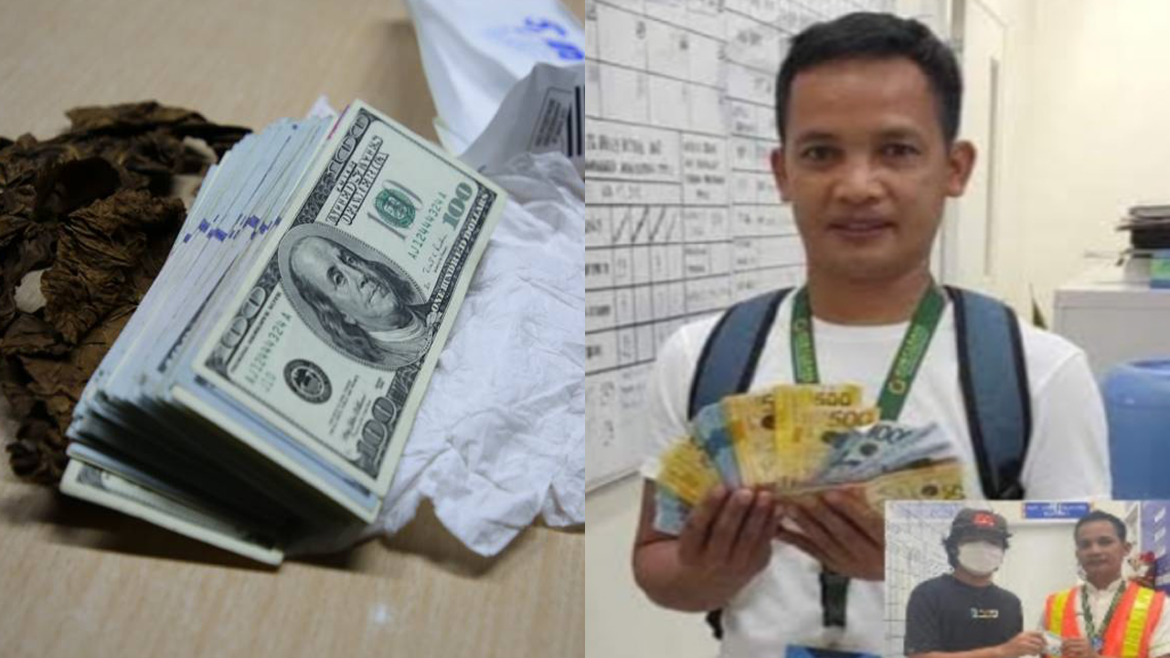 Janitor at NAIA Received Reward After Returning Lost P500k to Owner