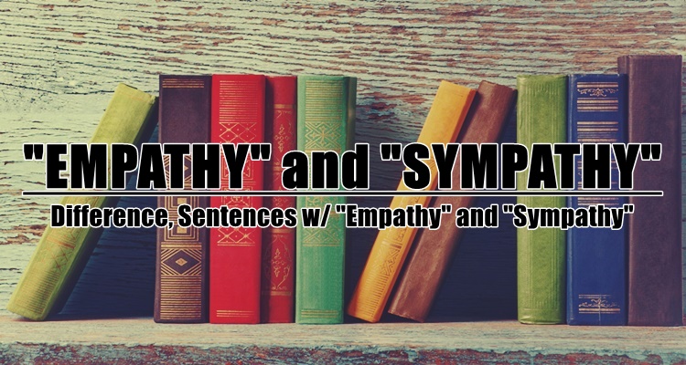 Empathy and Sympathy Difference, Sentences w/ "Empathy" & "Sympathy"