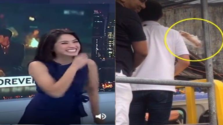 Gretchen Ho Laughs While Reporting Over Turon Thrown at Isko Moreno
