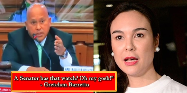 Bato Wears 'Expensive' Watch During E-sabong Probe, Gretchen Barretto ...