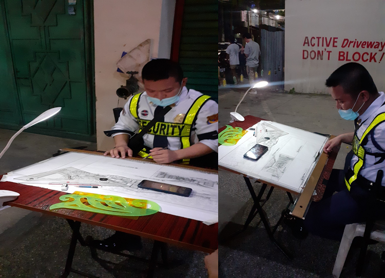 Security Guard Earns Praises for Working & Studying at the Same Time