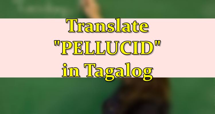 Pellucid in Tagalog - English to Tagalog Translation