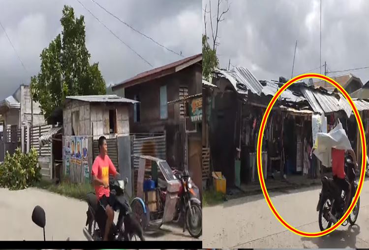 Motorcycle Rider Nearly Gets Into Accident Due to Bagyong Agaton