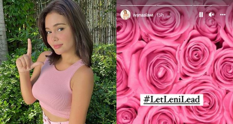 Ivana Alawi "Tumindig", Supports Leni Robredo For President