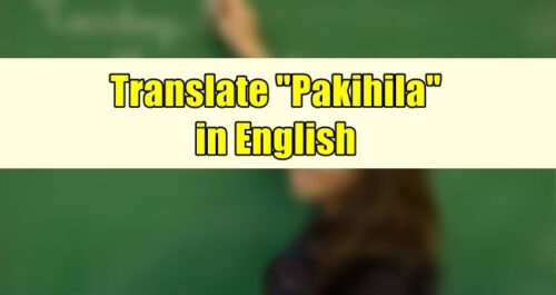 Pakihila in English - Translate "Pakihila" in English