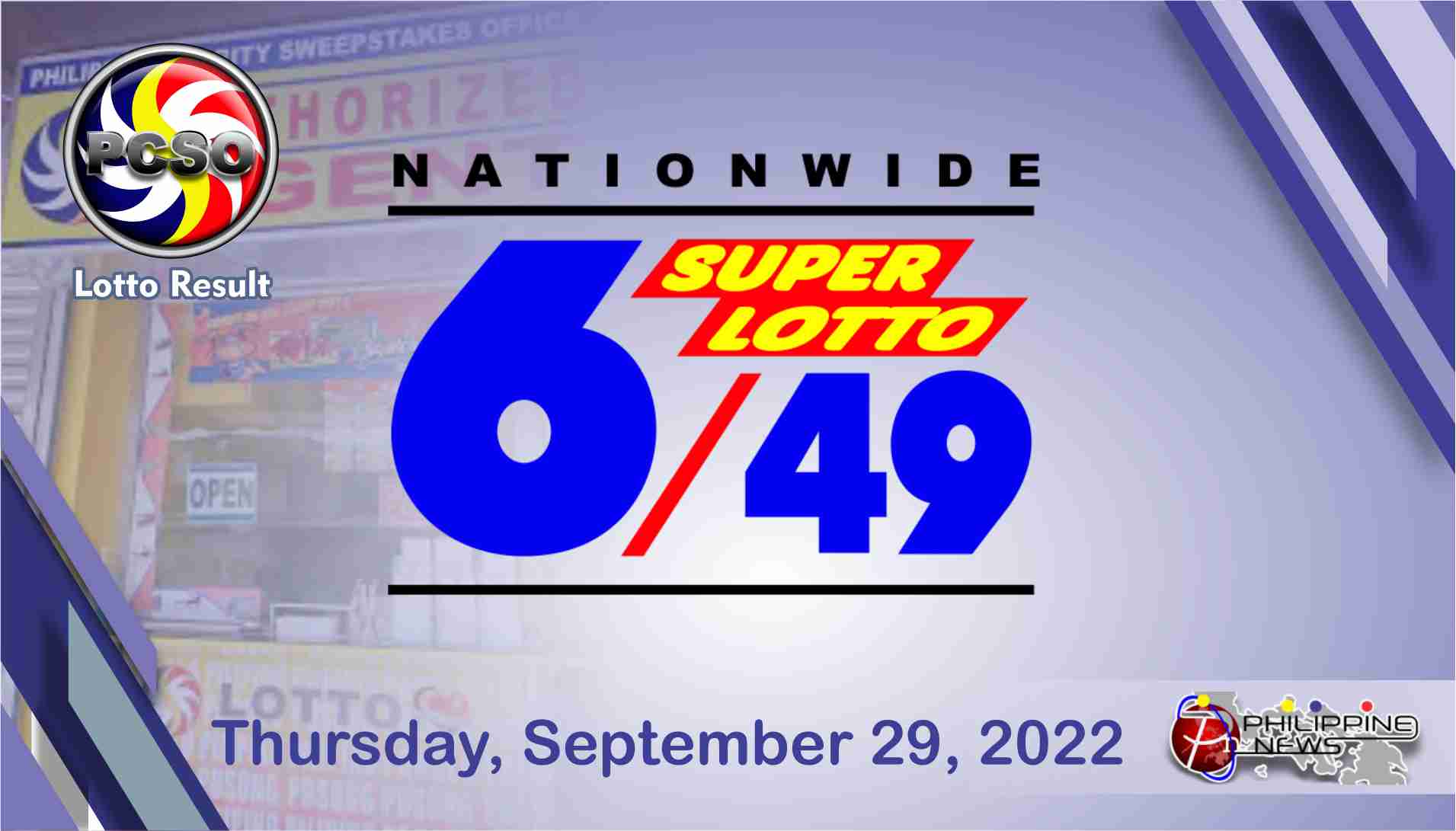 6/49 LOTTO RESULT Today, Thursday, September 29, 2022 - Official PCSO Lotto Result