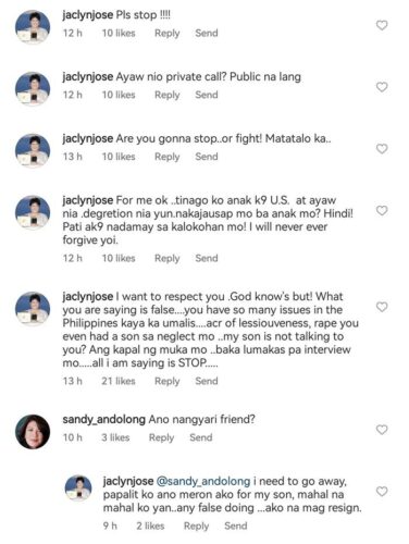 Jaclyn Jose Airs Grievance On Son's Dad Kenneth Ilagan