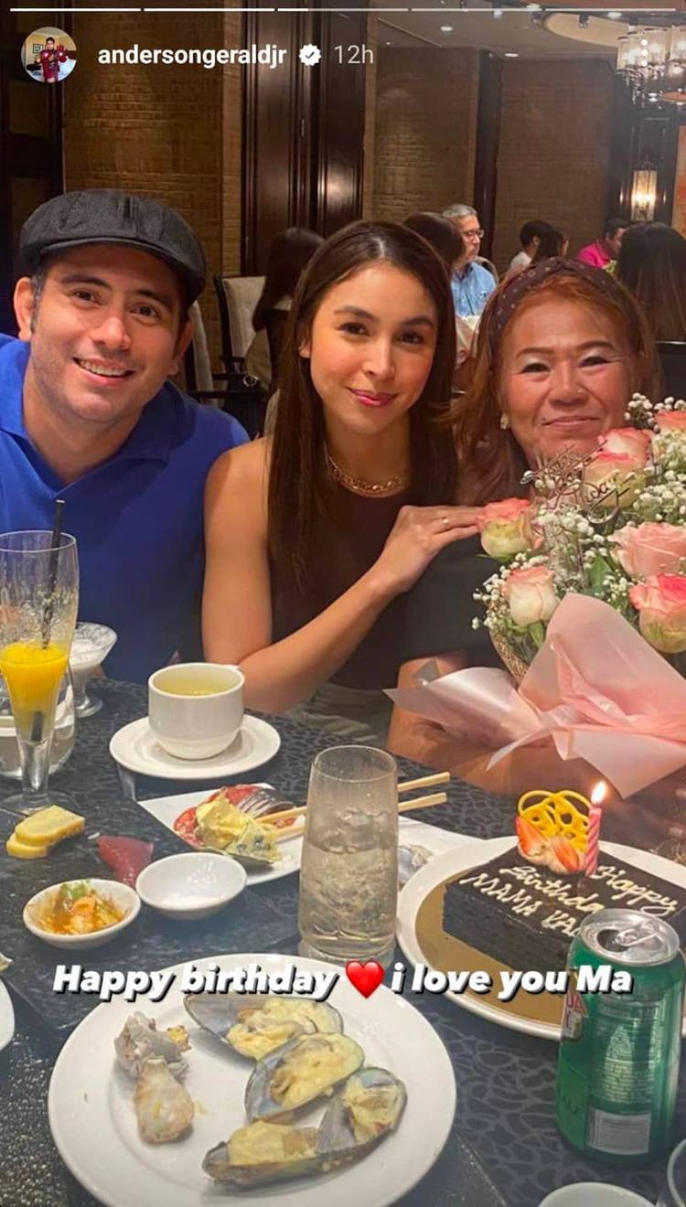 Julia Barretto Attends Birthday Celebration Of Gerald's Mom Vangie