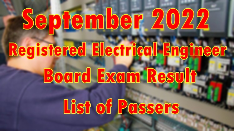 REE Board Exam Result September 2022 – List of Passers