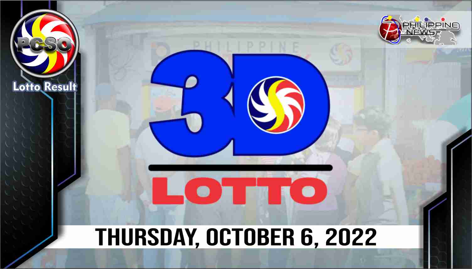 3D LOTTO RESULT Today, Thursday, October 6, 2022 - Official PCSO Lotto ...