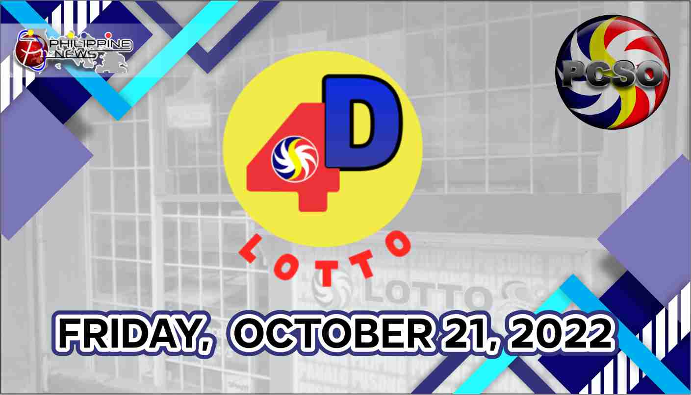 4D LOTTO RESULT Today, Friday, October 21, 2022 - Official PCSO Lotto ...
