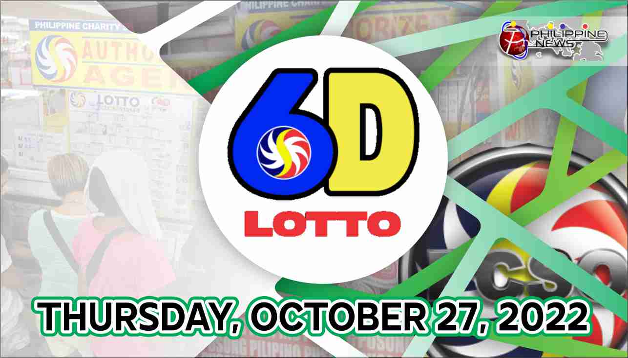 6D LOTTO RESULT Today, Thursday, October 27, 2022 - Official PCSO Lotto ...
