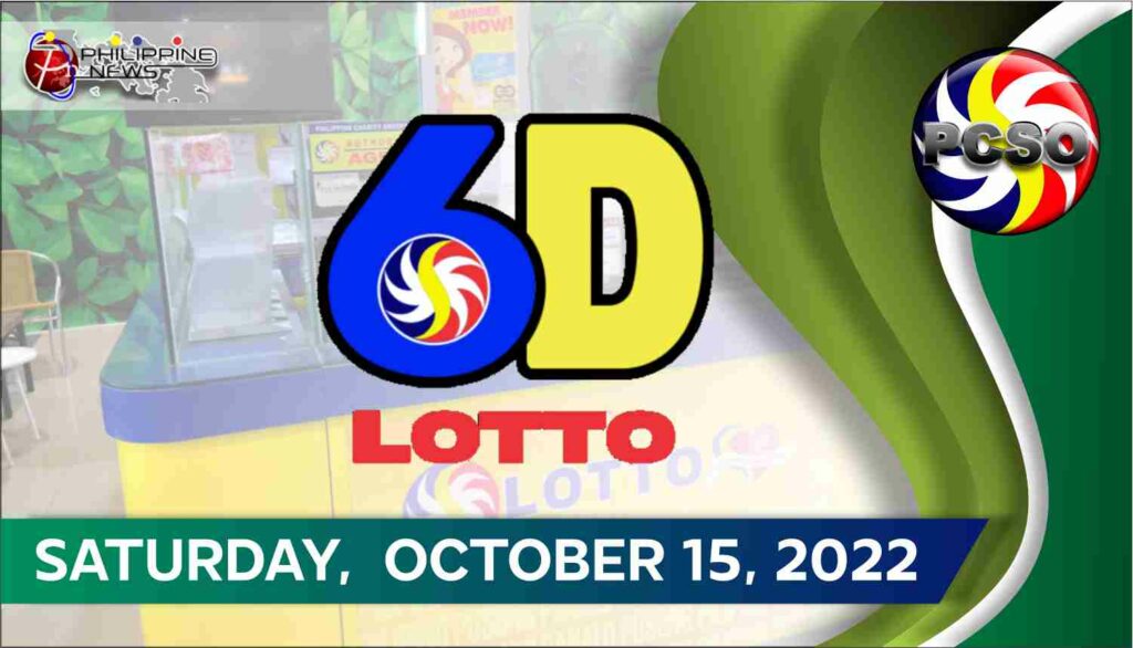 6D LOTTO RESULT Today, Saturday, October 15, 2022 - Official PCSO Lotto ...