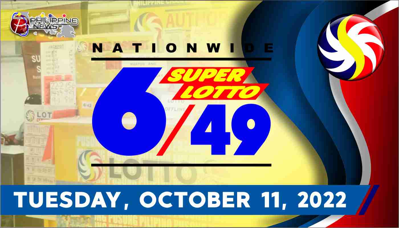 6/49 LOTTO RESULT Today, Tuesday, October 11, 2022 - Official PCSO Lotto Result