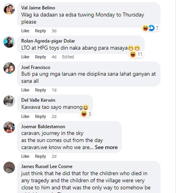 Cyclist Pulling Long Queue of Toy Vehicles Elicits Reactions Online