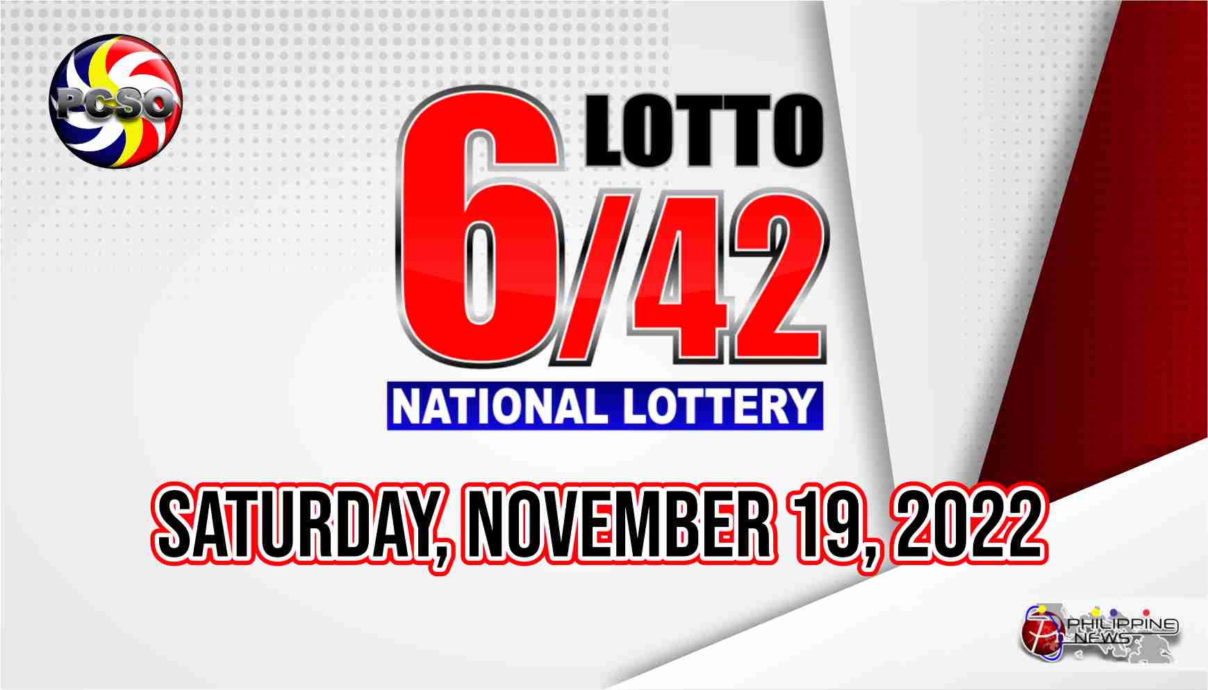 6/42 LOTTO RESULT Today, Saturday, November 19, 2022 - Official PCSO ...
