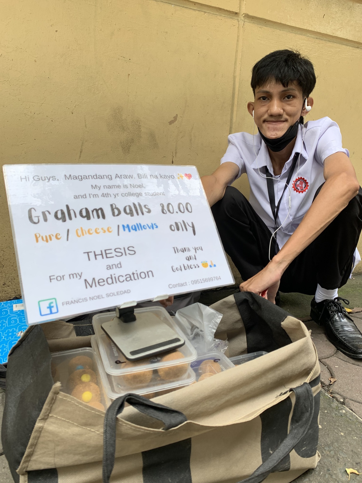 Student with Lung Problem Sells Graham Balls to Fund Thesis, Medication