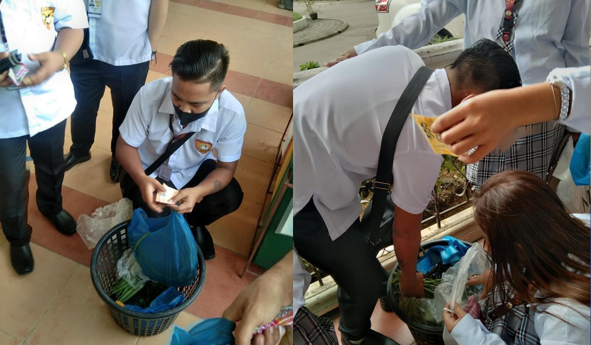 Hardworking Student Sells Vegetables in School: "Para kay Mama"