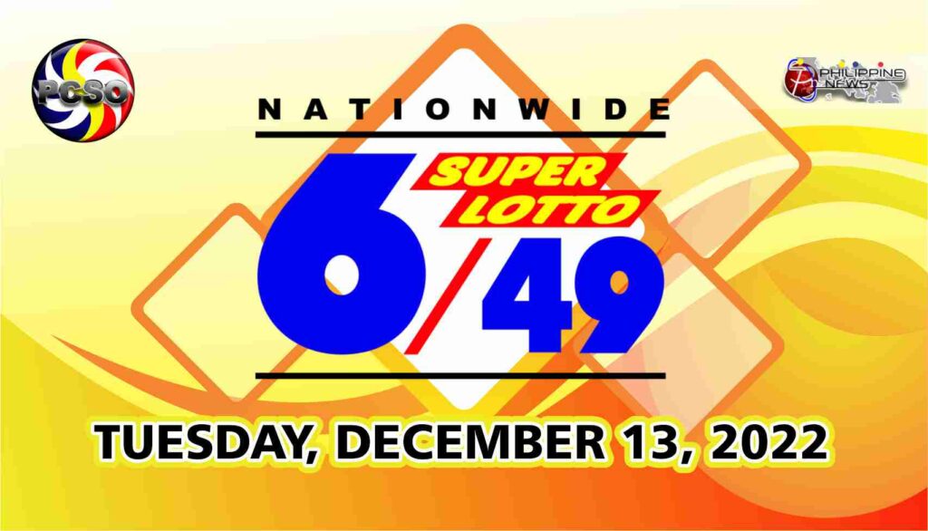 6/49 LOTTO RESULT Today, Tuesday, December 13, 2022 - Official PCSO Lotto Result