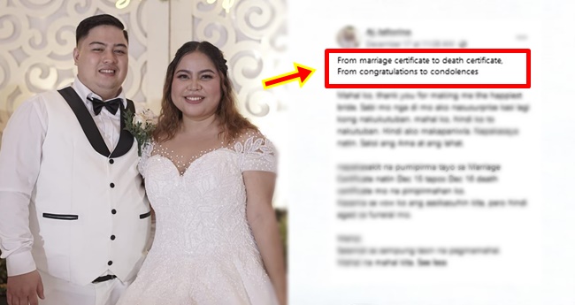 Groom Dies A Day After his Wedding: "From marriage certificate to death ...