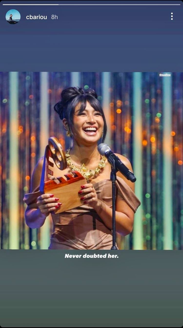 Nadine Lustre BF Christopher Bariou Reacts On Her MMFF Win