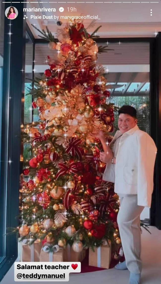 Marian Rivera Shows Off Fresh Pine Christmas Tree (Video)