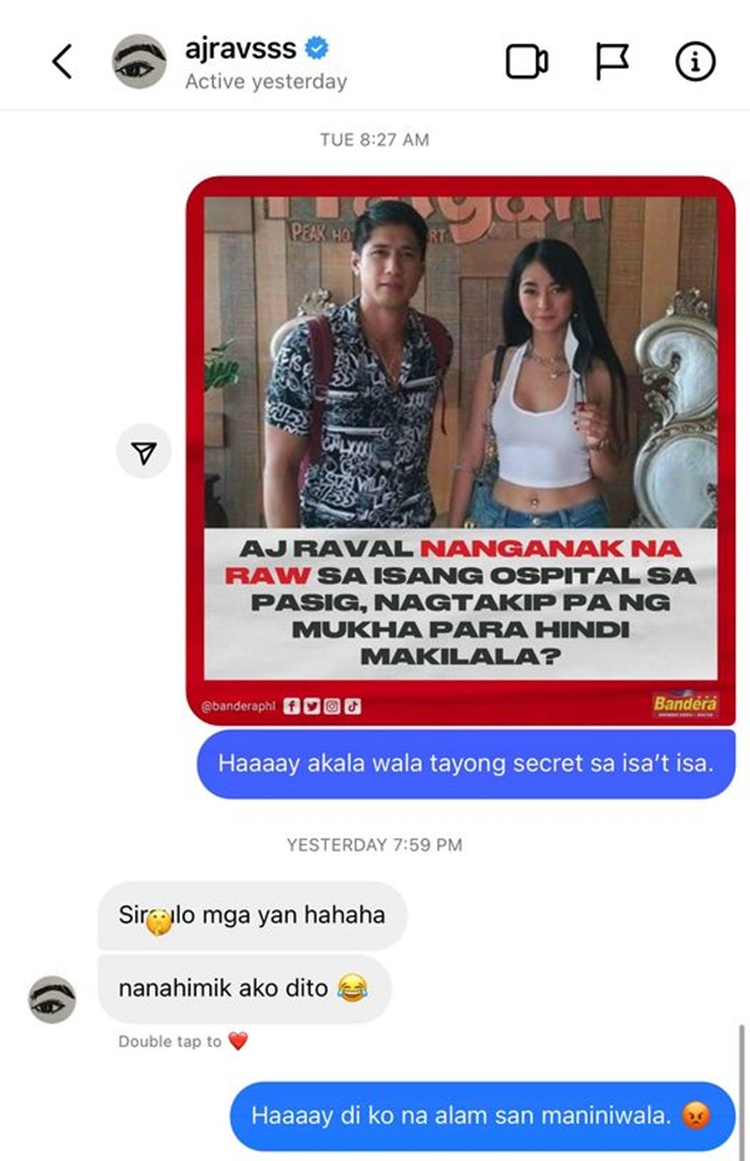 AJ Raval Conversation w/ Senyora About Rumors She Gave Birth