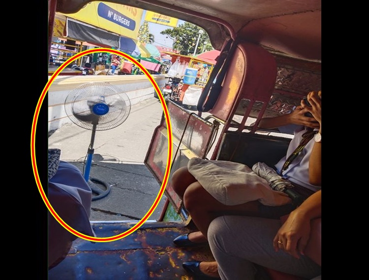 Commuter Praises Terminal for Providing Electric Fan to Jeep Passengers