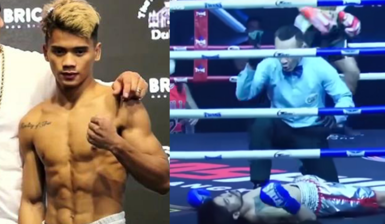 Filipino Boxer Miel Fajardo Knockdown Thai Foe in Just 10 Seconds