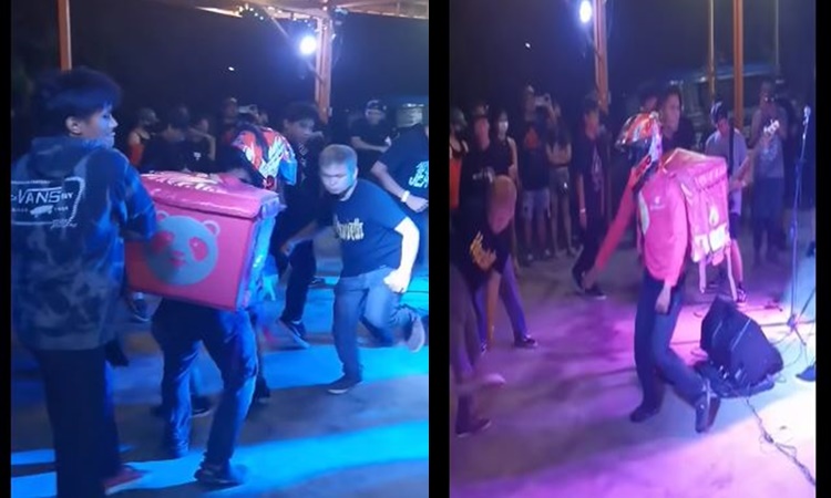 Food Panda Rider Goes Viral for Joining Mosh During Hardcore Gig