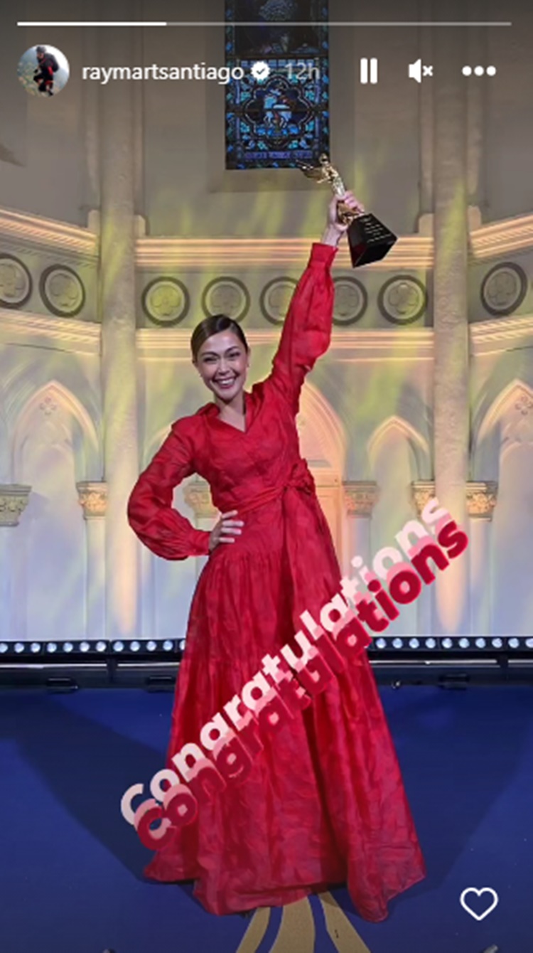 Raymart Santiago Reacts To Jodi Sta Maria as AACA Best Actress Award