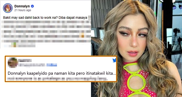 Donnalyn Bartolome Slammed For Her Back To Work Statement