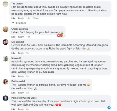 Parokya ni Edgar Guitarist Gab Chee Kee Now in ICU