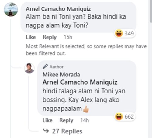 Mikee Morada Photo w/ Women, Netizen Asked 'Alam ba ni Toni yan?'