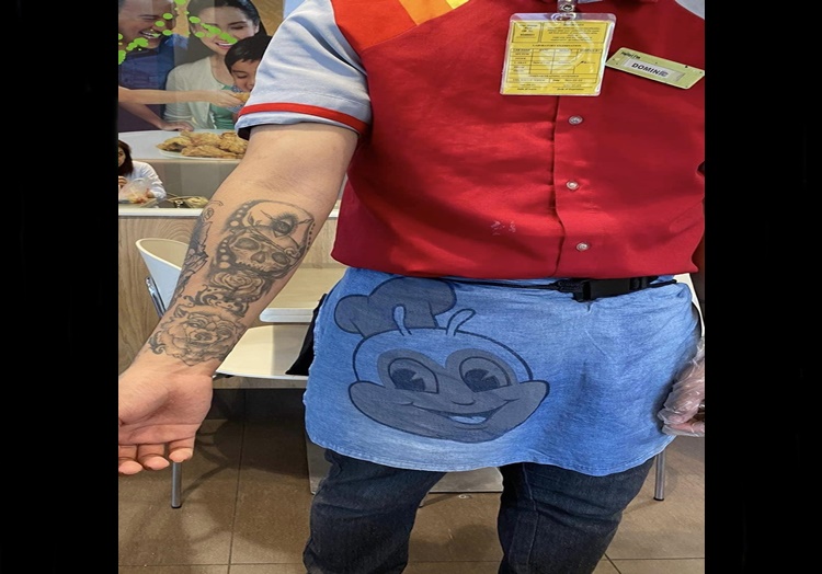 Customer Praises Jollibee for Hiring Tattooed People: “What i saw made ...
