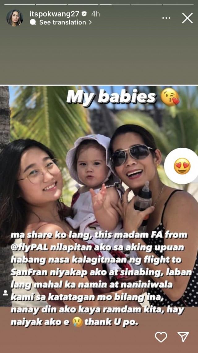 Pokwang Shares Heartwarming Moment with a Flight Attendant