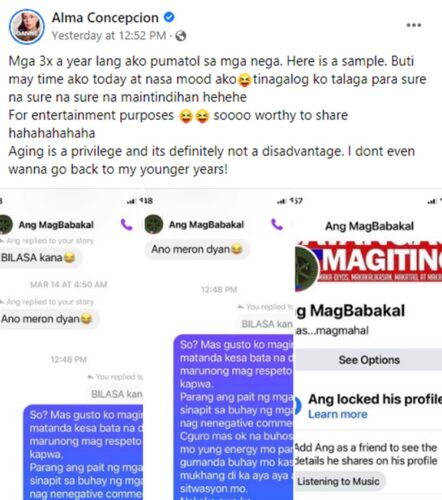 Alma Concepcion Fires Back At Basher Who Said She's "Bilasa"