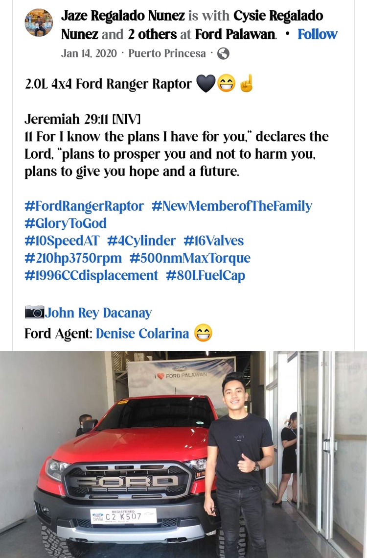 Lady Netizen Slams Pastor for Demanding 'Ford Raptor' as Birthday Gift ...