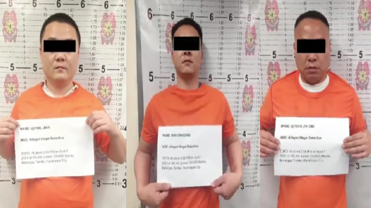 3 Chinese Nationals Arrested for Illegal Detention in Parañaque