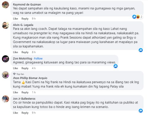 Netizens Urge PNP to Jail “Tukomi” for Their Risky Pranks