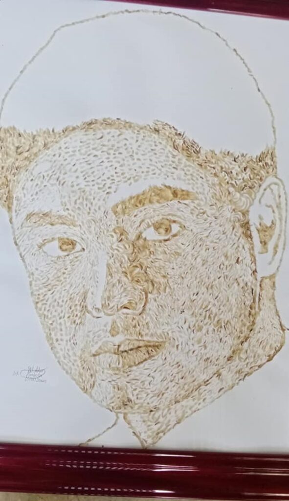 Young Artist Makes Portrait of Coco Martin Using Human Nails