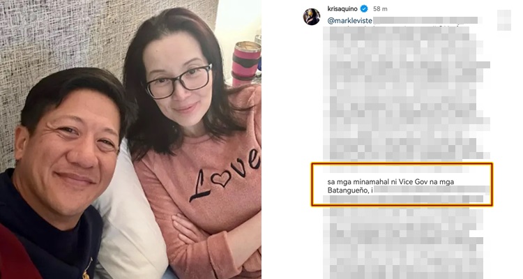 Kris Aquino Has This Message For Mark Leviste's Constituents