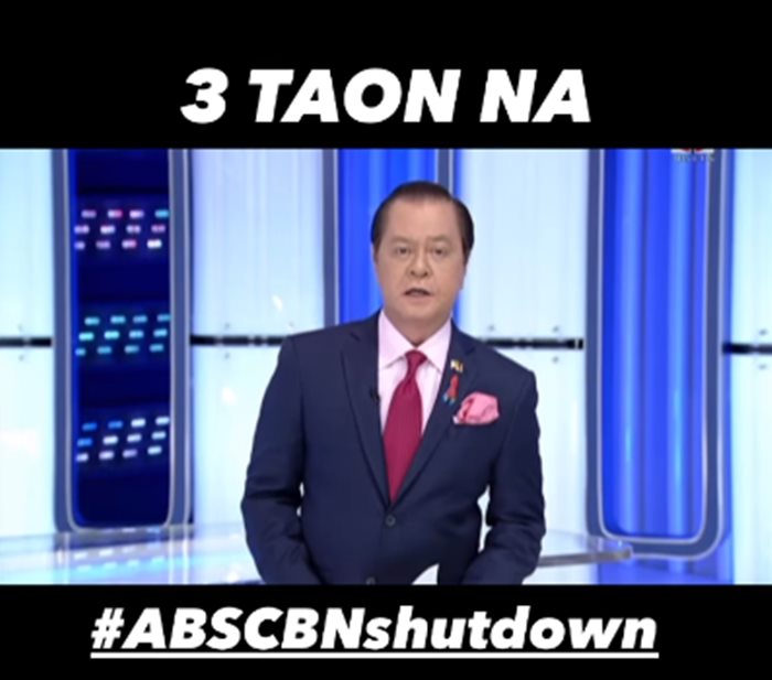 Noli de Castro Commemorates ABS-CBN Shutdown 3rd Anniversary
