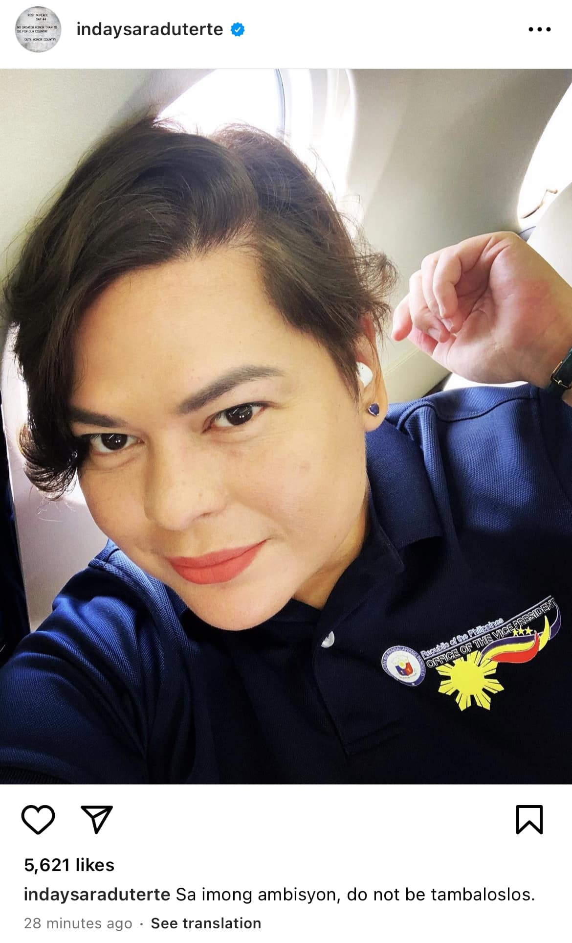 VP Sara Duterte “Bisaya” Caption on IG Post Elicits Reactions