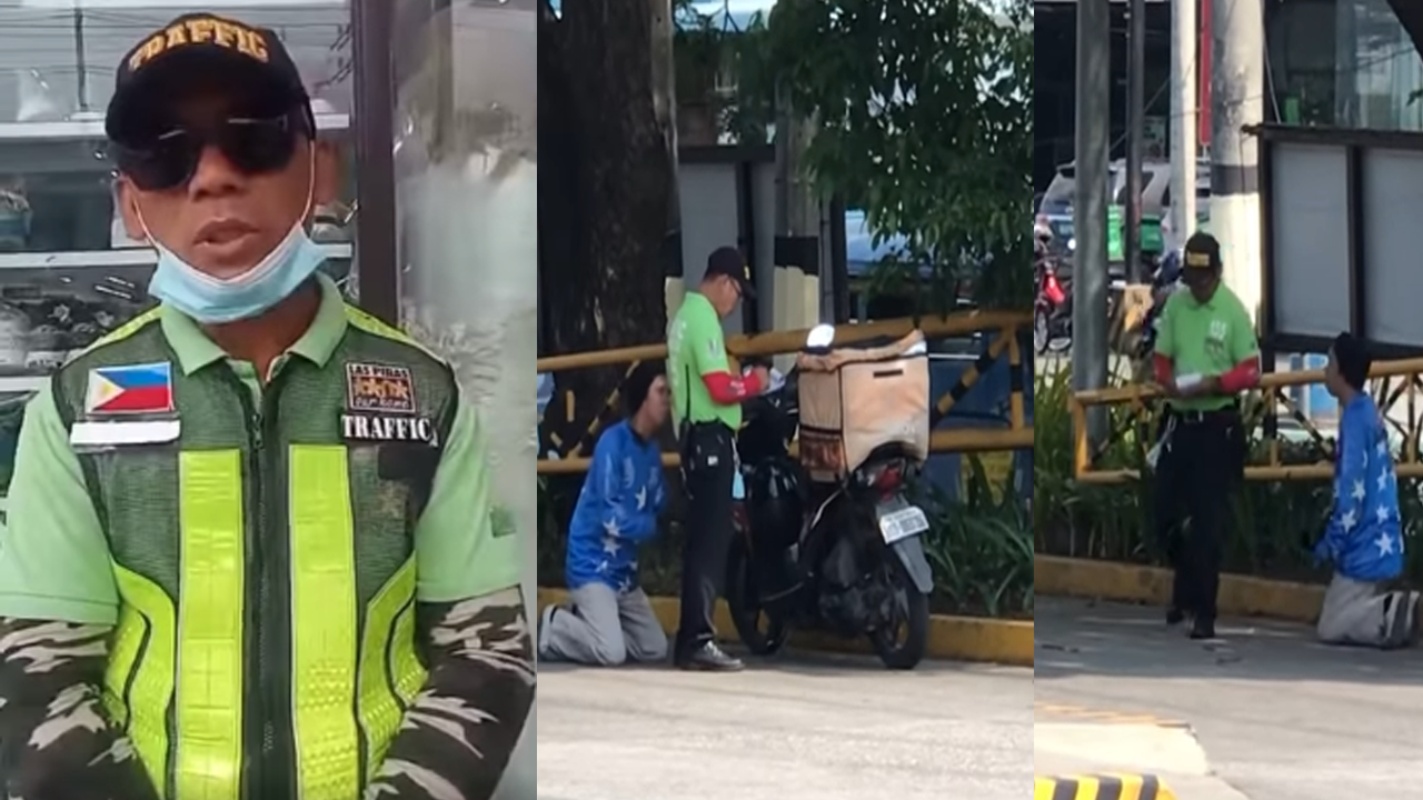 Traffic Enforcer Who Ticketed Kneeling Delivery Rider Speaks Up