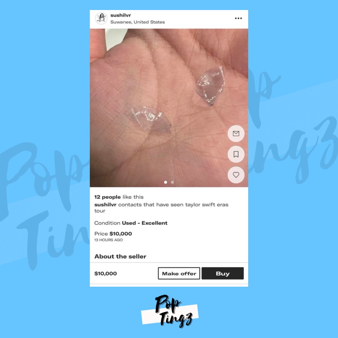 Swifty Fan Sells Contact Lenses That Have Seen Taylor Swift for $10,000