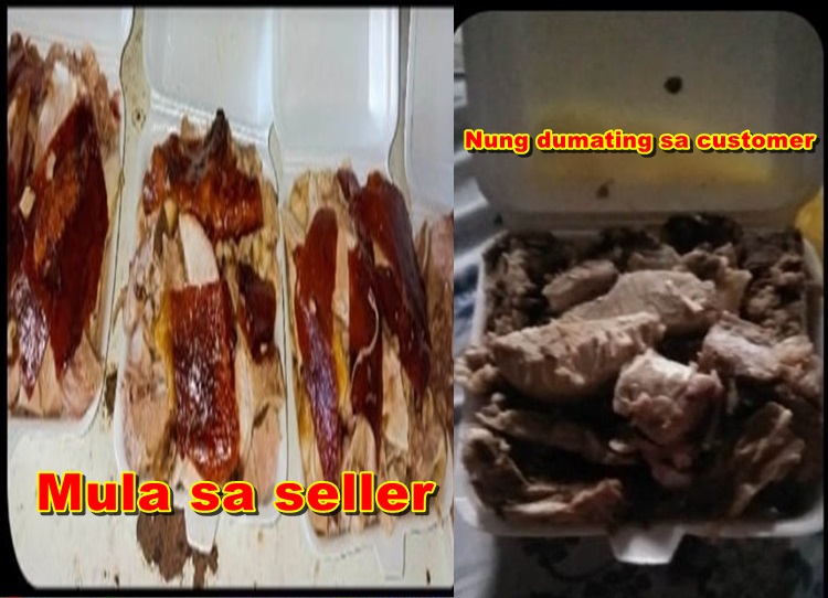 Business Owner Slams Rider for Allegedly Stealing Lechon Skin Delivered ...